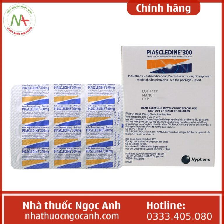 Thuốc Piascledine 300 mg là thuốc gì, uống bao lâu, giá bao nhiêu, mua ...