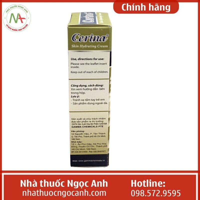 Kem dưỡng da Cerina là thuốc gì, có tác dụng gì, mua ở đâu, giá bao nhiêu