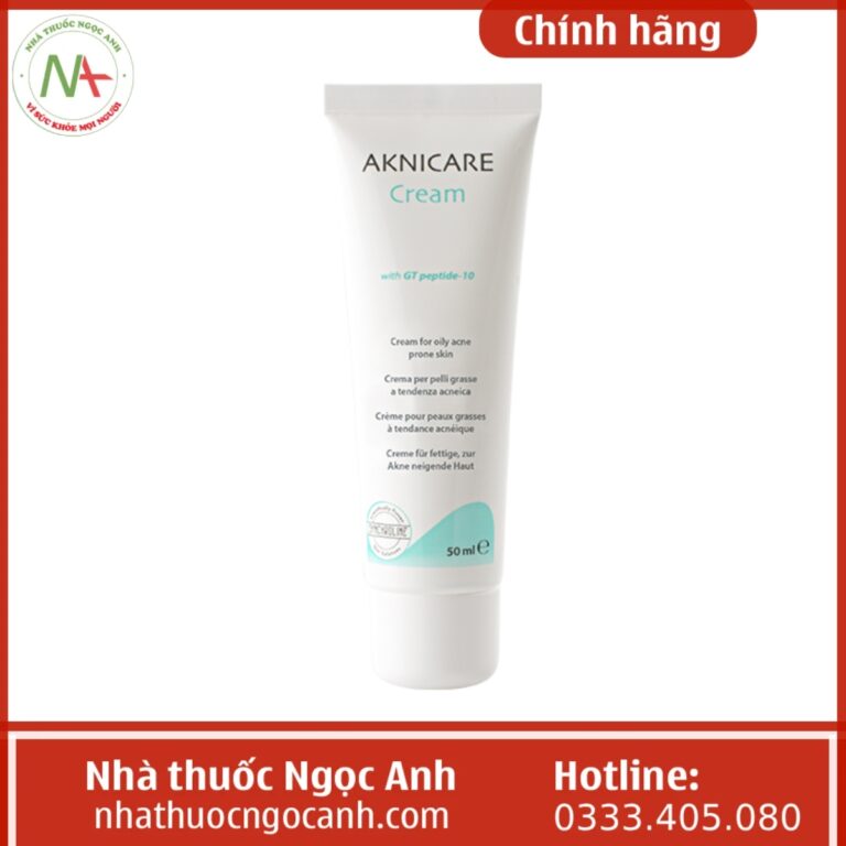 Thuốc Aknicare Cream 50ml cách dùng, review, giá bao nhiêu, mua ở đâu