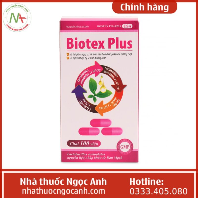 Biotex Plus là thuốc gì, có tác dụng gì, giá bao nhiêu, mua ở đâu?