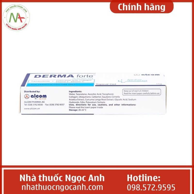 Thuốc Derma Forte Advanced 15g thành phần, giá bao nhiêu, mua ở đâu
