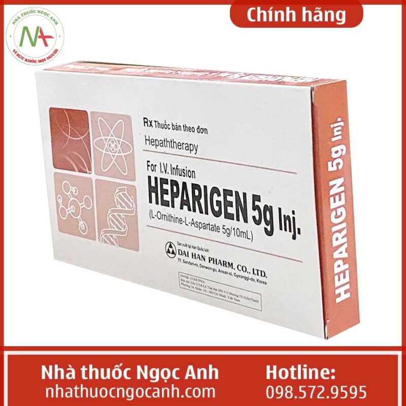 Thuốc Heparigen Inj. 5g/10mL là thuốc gì, giá bao nhiêu, mua ở đâu
