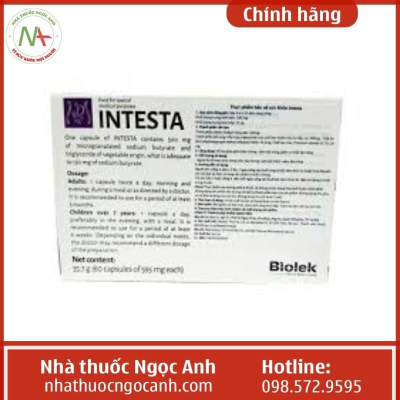 Intesta 150mg là thuốc gì, có tác dụng gì, giá bao nhiêu, mua ở đâu
