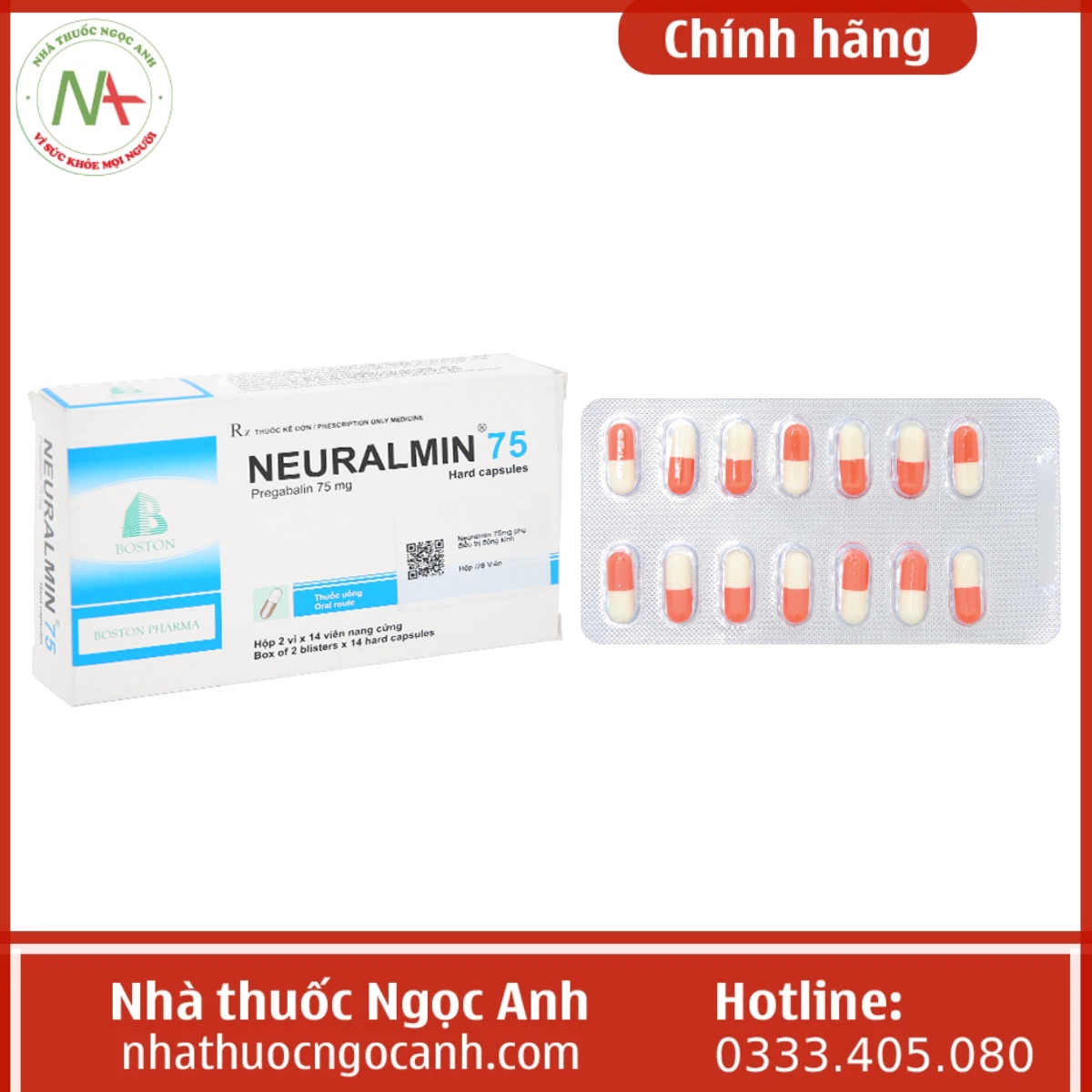 Thuốc Neuralmin 75 là thuốc gì, tác dụng gì, giá bao nhiêu, mua ở đâu