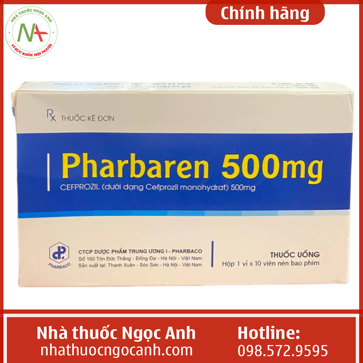 Thuốc Pharbaren 500mg là thuốc gì, tác dụng gì, giá bao nhiêu, mua ở đâu?