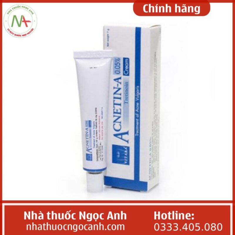 Vitara Acnetin A Tretinoin Cream 0.05% công dụng, giá bao nhiêu, mua ở đâu