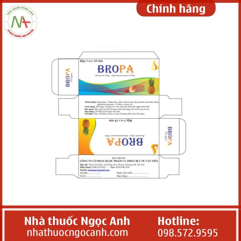 Thuốc Bropa 50mg/4200IU là thuốc gì, giá bao nhiêu, mua ở đâu?
