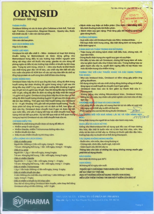 Orsinid 500mg là thuốc gì, tác dụng gì, giá bao nhiêu, mua ở đâu