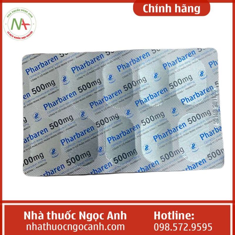 Thuốc Pharbaren 500mg là thuốc gì? giá bao nhiêu? mua ở đâu?