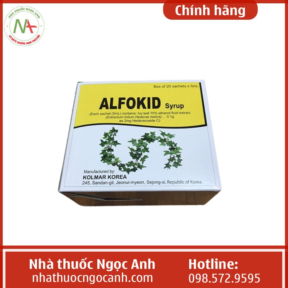 Alfokid Syrup công dụng, liều dùng, giá bán