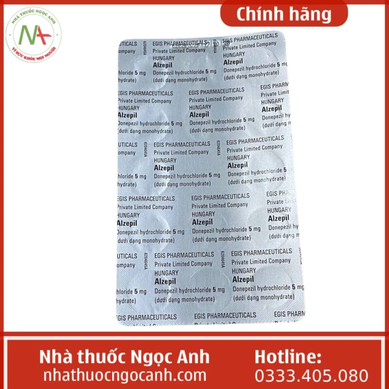 Thuốc Alzepil 5mg có tác dụng gì, giá bao nhiêu, mua ở đâu?