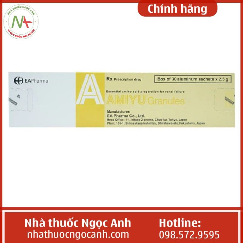 Thuốc Amiyu Granules 2,5g: Công dụng, liều dùng và giá bán
