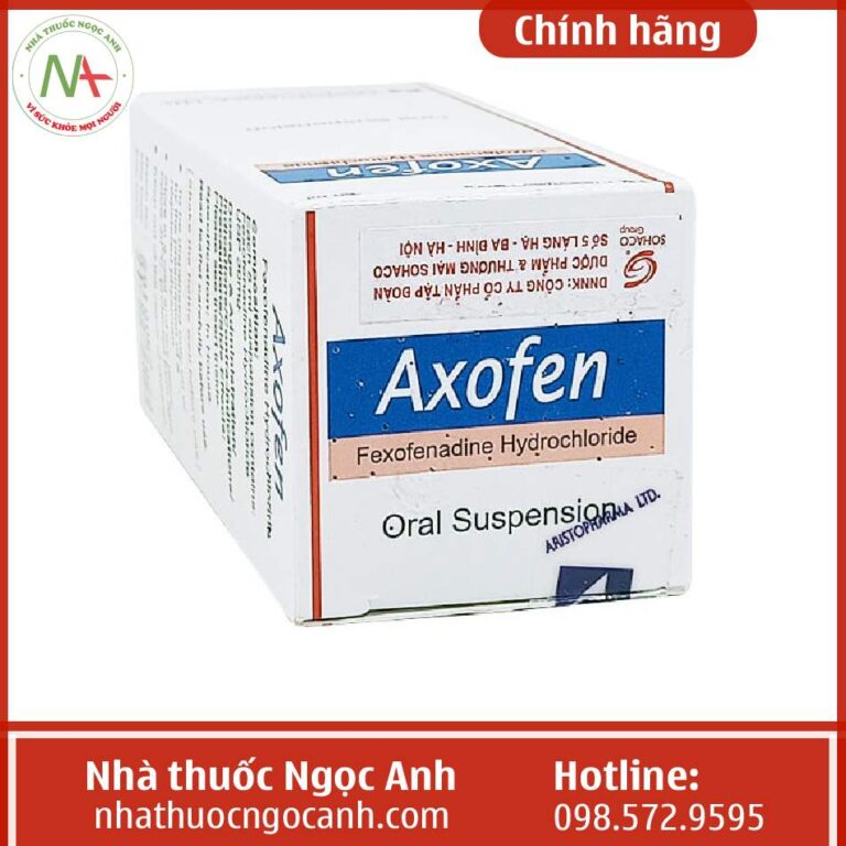 Thuốc Axofen oral suspension 50ml là thuốc gì, giá bao nhiêu, mua ở đâu