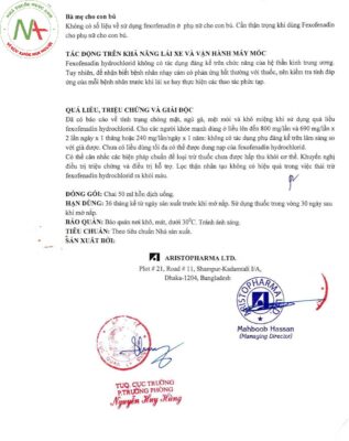 Thuốc Axofen oral suspension 50ml là thuốc gì, giá bao nhiêu, mua ở đâu