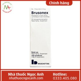 Thuốc xịt Brusonex Bruschettini 50mcg là thuốc gì, giá bao nhiêu, mua ở đâu