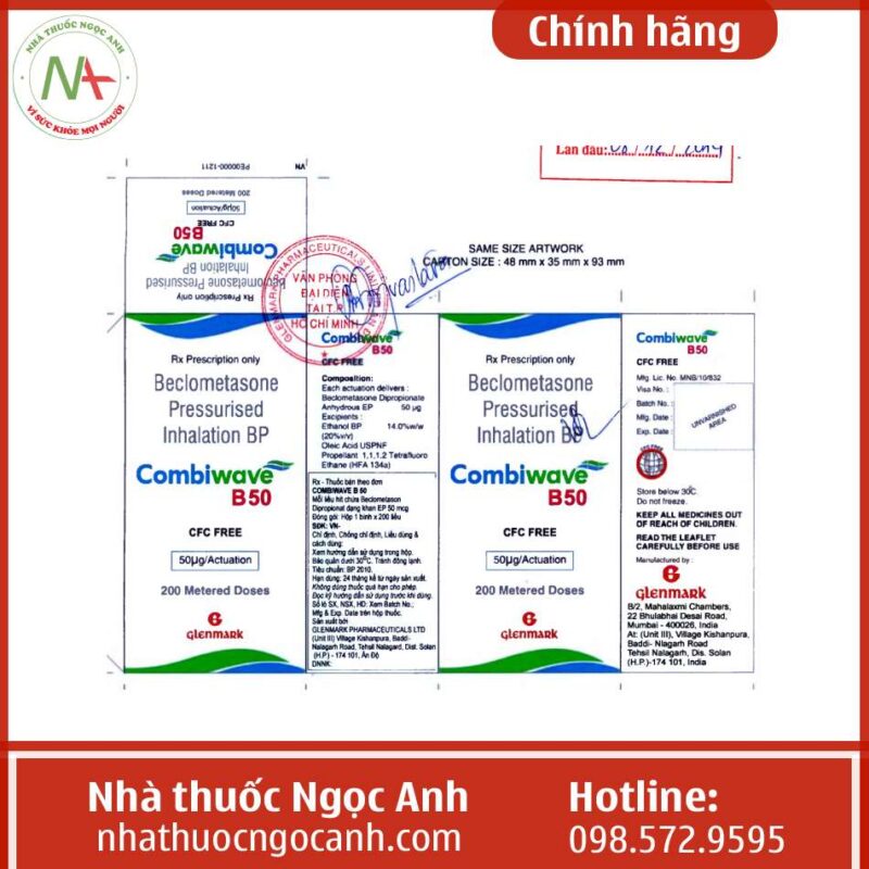 Thuốc Combiwave B50 có tác dụng gì, giá bao nhiêu, mua ở đâu?