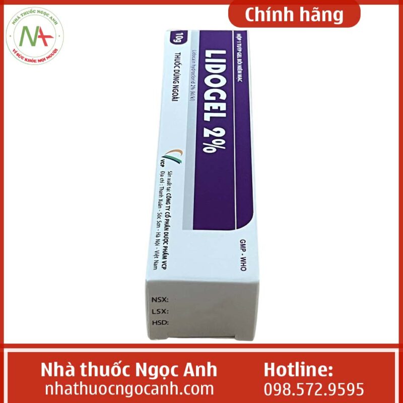 Thuốc Lidogel 2% 10g có tác dụng gì, giá bao nhiêu, mua ở đâu?