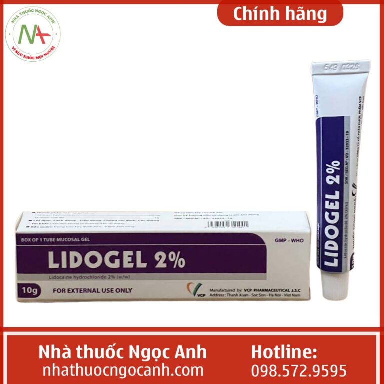 Thuốc Lidogel 2% 10g có tác dụng gì, giá bao nhiêu, mua ở đâu?