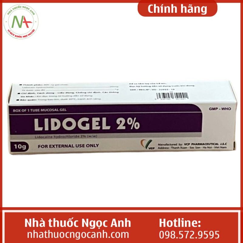 Thuốc Lidogel 2% 10g có tác dụng gì, giá bao nhiêu, mua ở đâu?