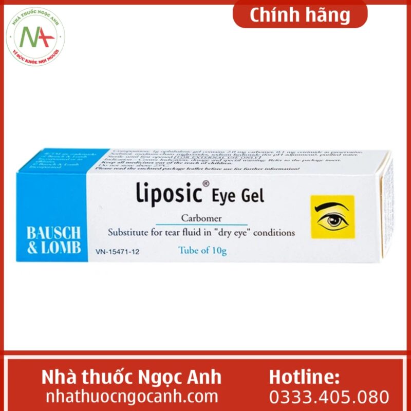 Thuốc Liposic Eye Gel là thuốc gì, cách dùng, giá bao nhiêu, mua ở đâu