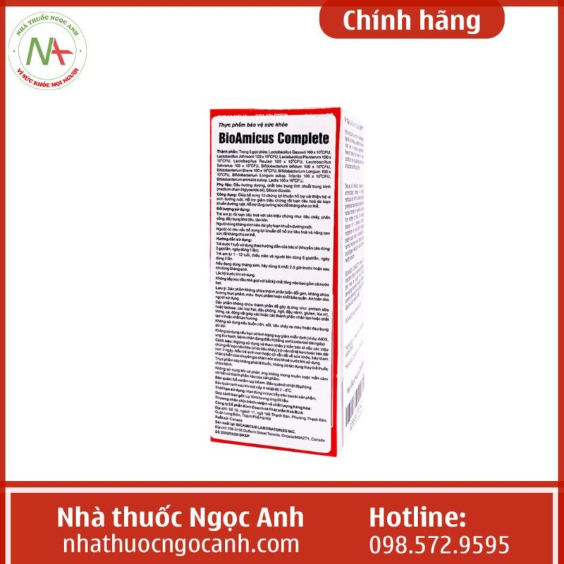 BioAmicus Complete có thật sự tốt không? Công dụng, liều dùng?