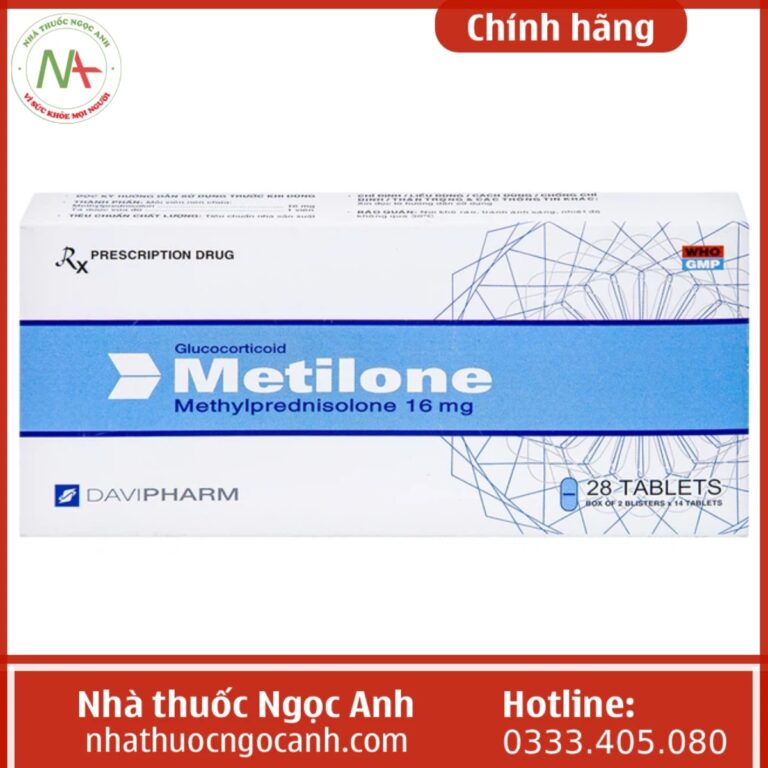 Thuốc Metilone 16mg là thuốc gì, có tác dụng gì, giá bao nhiêu, mua ở đâu