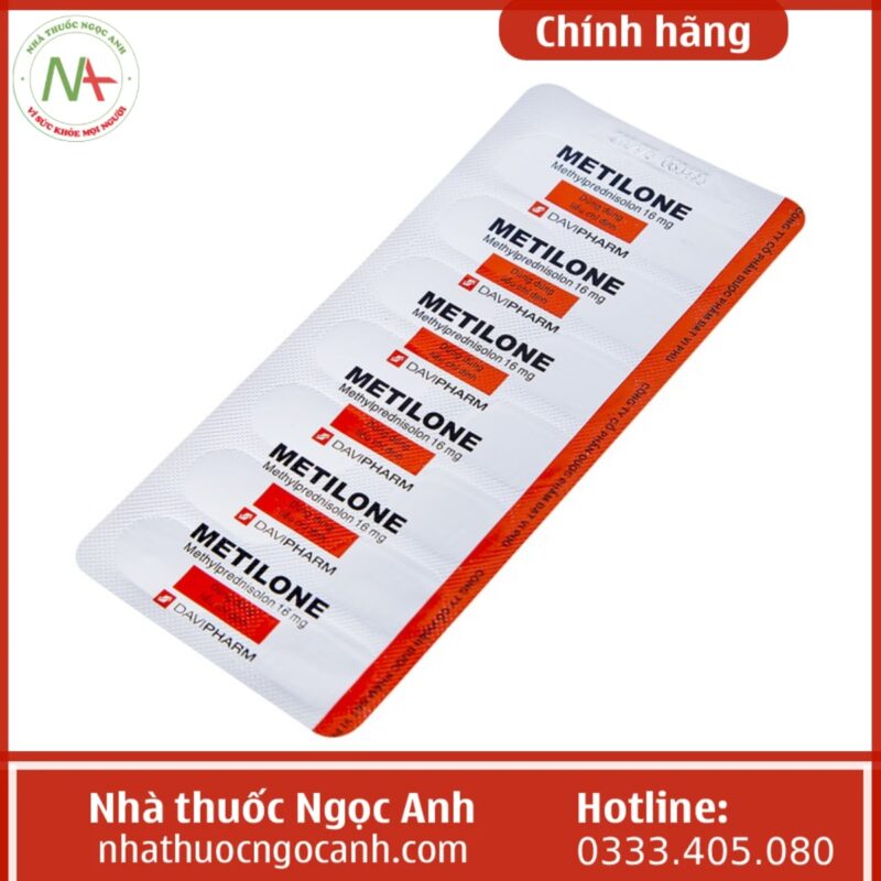 Thuốc Metilone 16mg là thuốc gì, có tác dụng gì, giá bao nhiêu, mua ở đâu