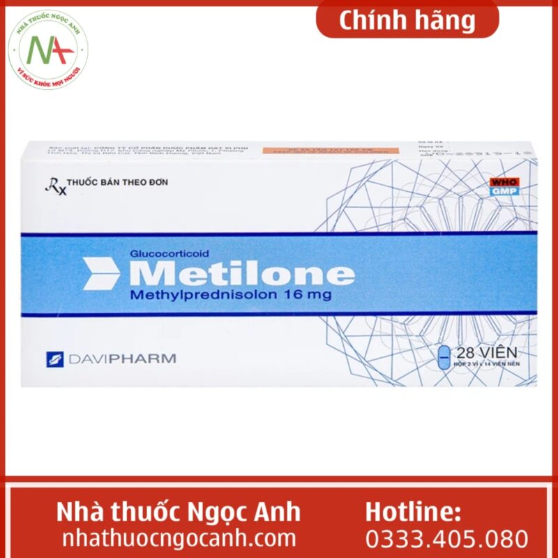 Thuốc Metilone 16mg là thuốc gì, có tác dụng gì, giá bao nhiêu, mua ở đâu