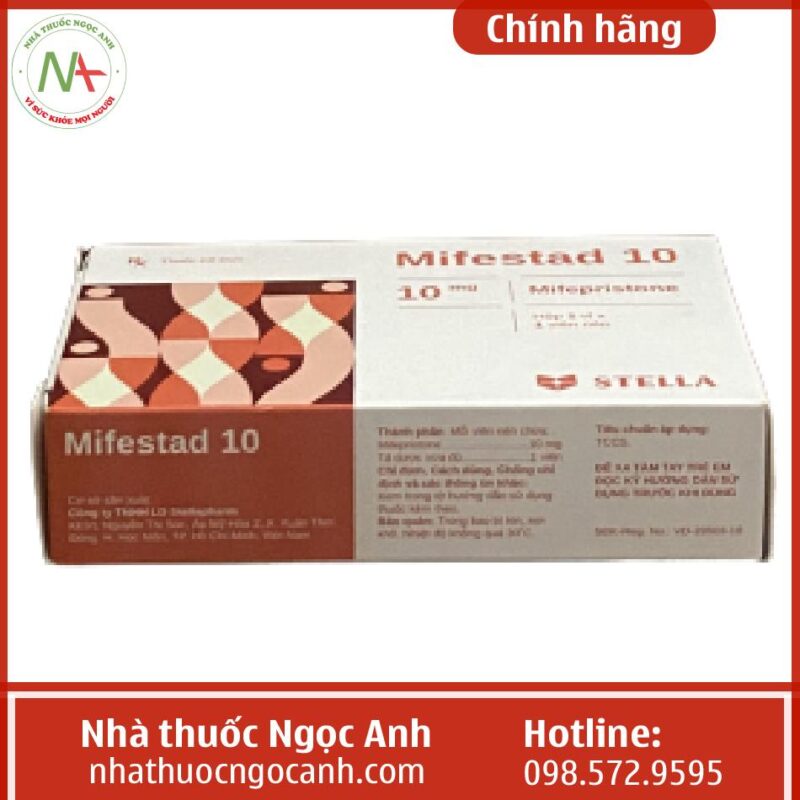 Thuốc Mifestad 10 - thuốc kế đơn tránh thai khẩn cấp chính hãng.