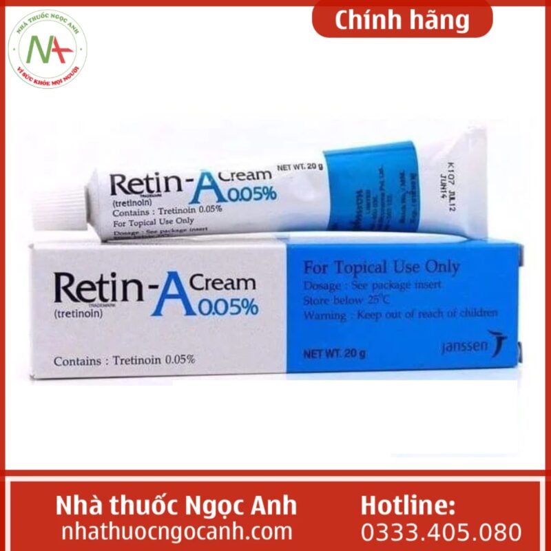 Thuốc Retin A Cream 0.05% có tác dụng gì, giá bao nhiêu, mua ở đâu