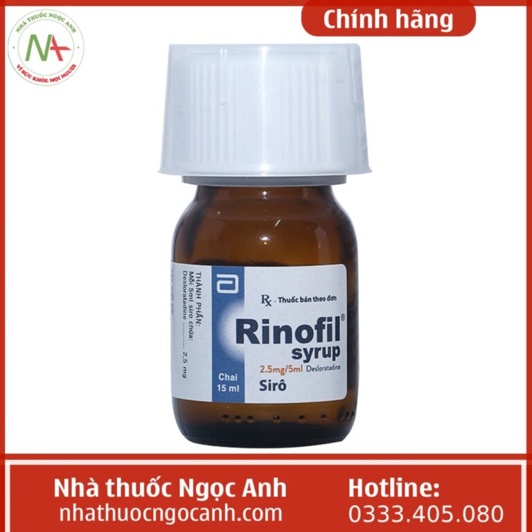 Thuốc Rinofil Syrup 2,5mg/5ml (chai 15ml) giá bao nhiêu, mua ở đâu