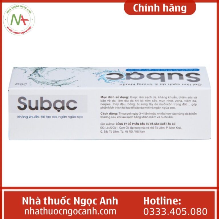 Subạc có dùng được cho trẻ sơ sinh không, giá bao nhiêu, mua ở đâu