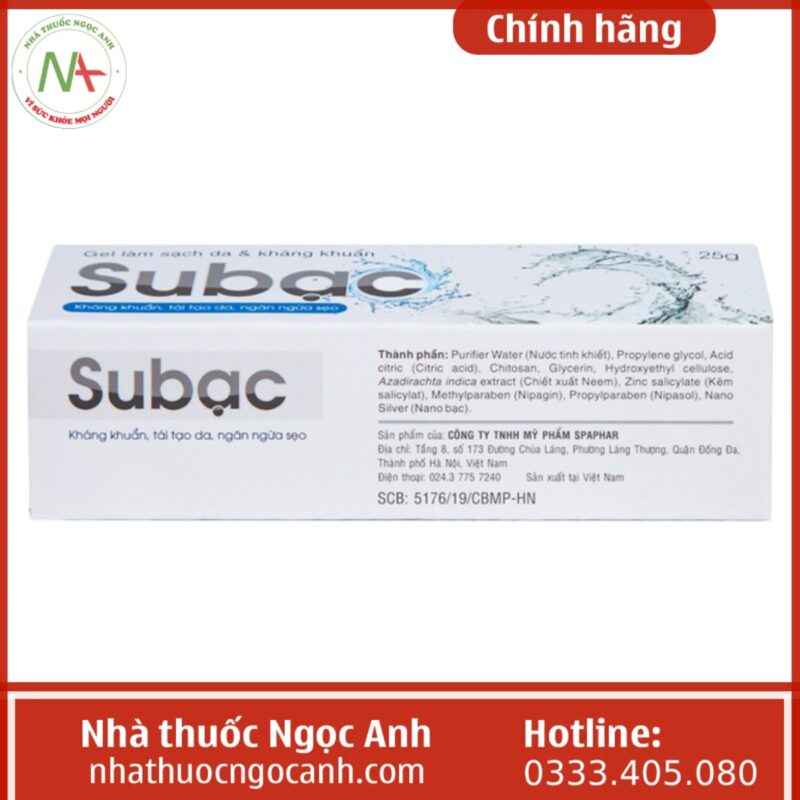 Subạc có dùng được cho trẻ sơ sinh không, giá bao nhiêu, mua ở đâu
