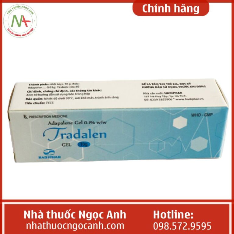 Thuốc Tradalen Adalapene 0.1 là thuốc gì, giá bao nhiêu, mua ở đâu