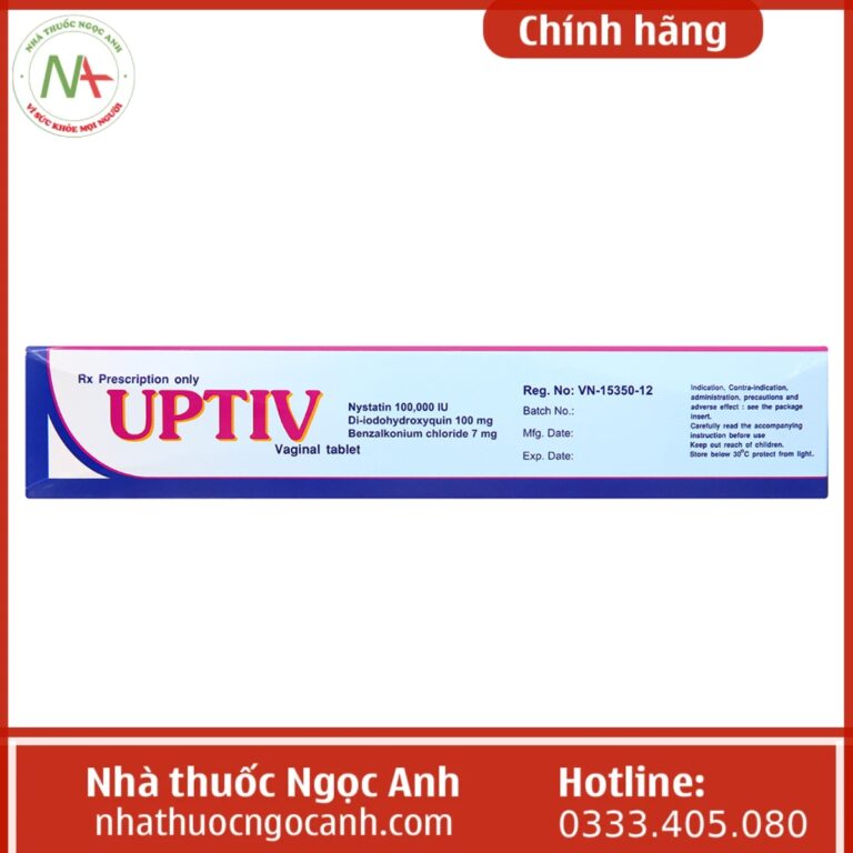 Thuốc đặt Uptiv có tác dụng gì, có tốt không, giá bao nhiêu, mua ở đâu
