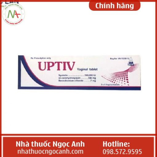 Thuốc đặt Uptiv có tác dụng gì, có tốt không, giá bao nhiêu, mua ở đâu