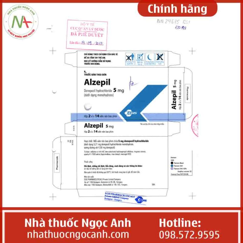 Thuốc Alzepil 5mg có tác dụng gì, giá bao nhiêu, mua ở đâu?
