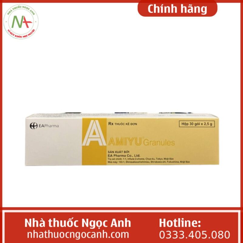 Thuốc Amiyu Granules 2,5g là thuốc gì, cách uống, giá bao nhiêu, mua ở đâu?