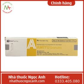 Thuốc Amiyu Granules 2,5g là thuốc gì, cách uống, giá bao nhiêu, mua ở đâu?