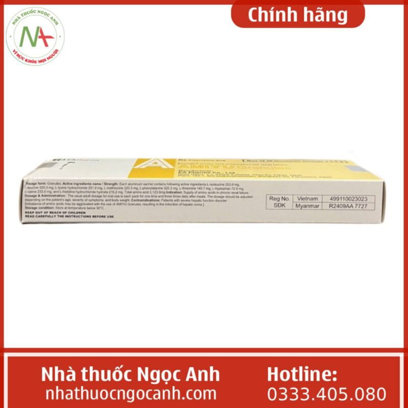 Thuốc Amiyu Granules 2,5g là thuốc gì, cách uống, giá bao nhiêu, mua ở đâu?