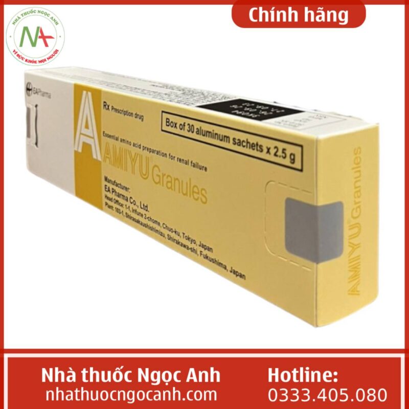 Thuốc Amiyu Granules 2,5g là thuốc gì, cách uống, giá bao nhiêu, mua ở đâu?