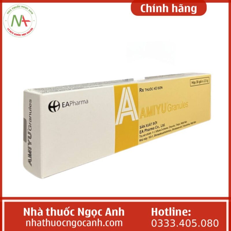 Thuốc Amiyu Granules 2,5g là thuốc gì, cách uống, giá bao nhiêu, mua ở đâu?