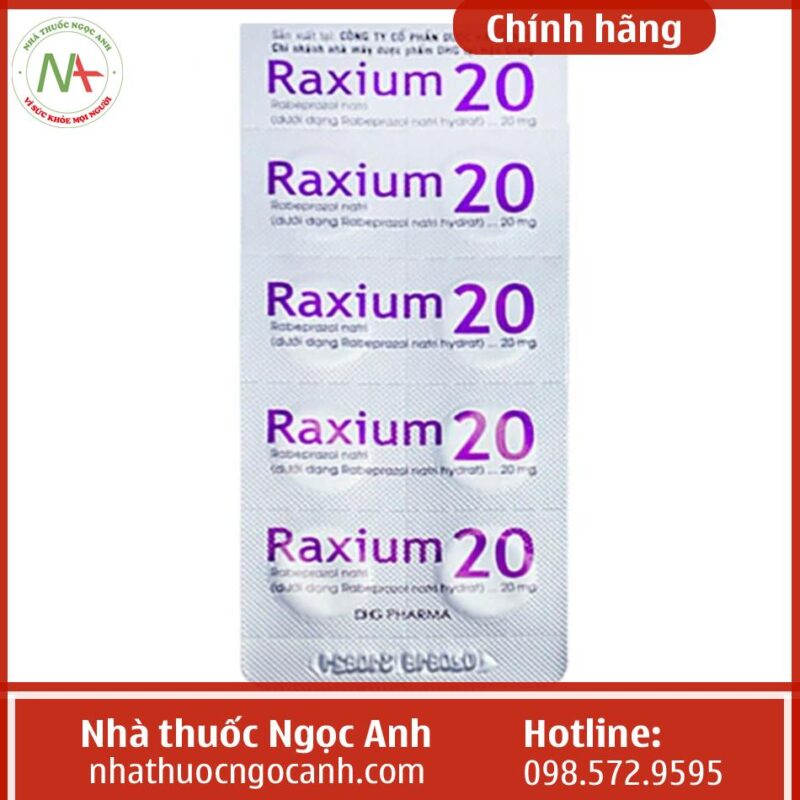 Thuốc Raxium 20 uống trước hay sau ăn, giá bao nhiêu, mua ở đâu