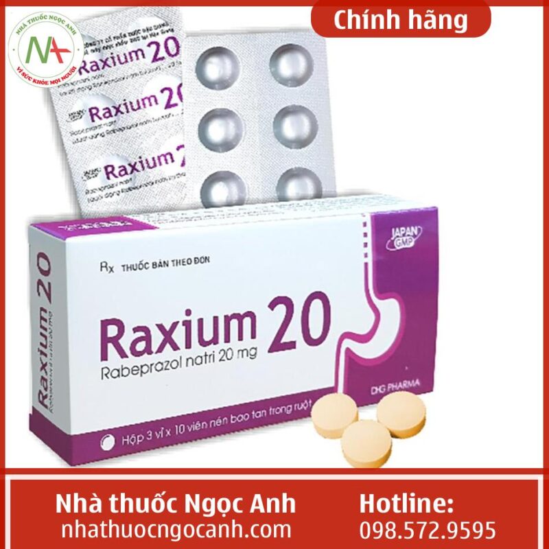 Thuốc Raxium 20 uống trước hay sau ăn, giá bao nhiêu, mua ở đâu