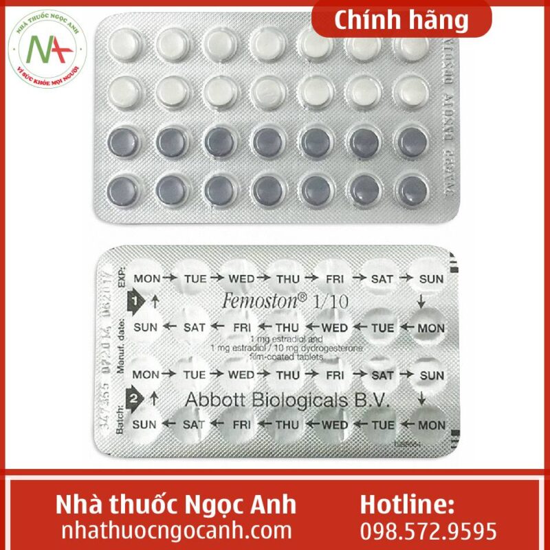 Thuốc Femoston 1/10 có tác dụng gì, giá bao nhiêu, mua ở đâu?