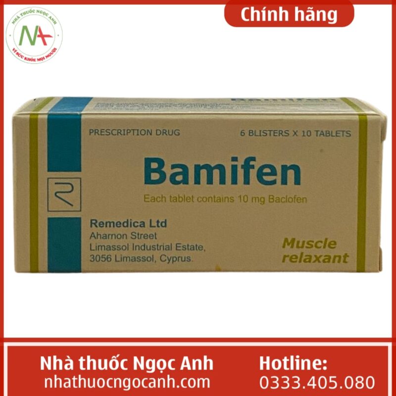 Thuốc Bamifen 10mg là thuốc gì, trị gì, giá bao nhiêu, mua ở đâu?