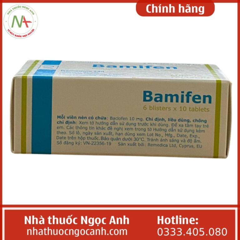 Thuốc Bamifen 10mg là thuốc gì, trị gì, giá bao nhiêu, mua ở đâu?
