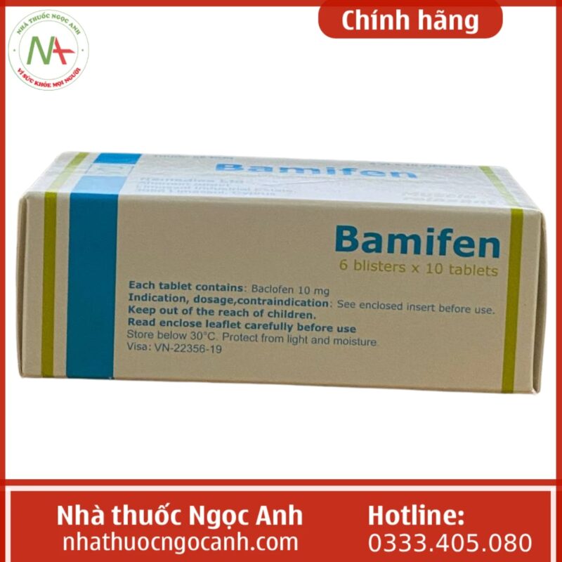 Thuốc Bamifen 10mg là thuốc gì, trị gì, giá bao nhiêu, mua ở đâu?