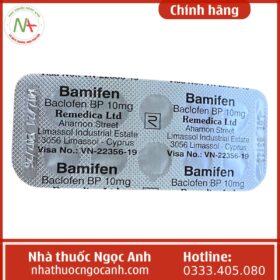 Thuốc Bamifen 10mg là thuốc gì, trị gì, giá bao nhiêu, mua ở đâu?