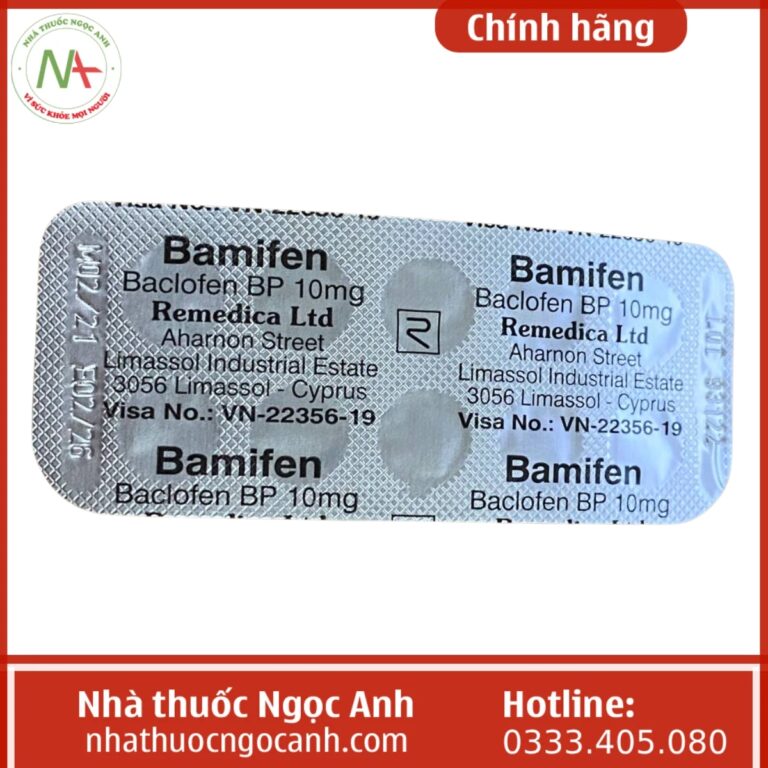 Thuốc Bamifen 10mg là thuốc gì, trị gì, giá bao nhiêu, mua ở đâu?